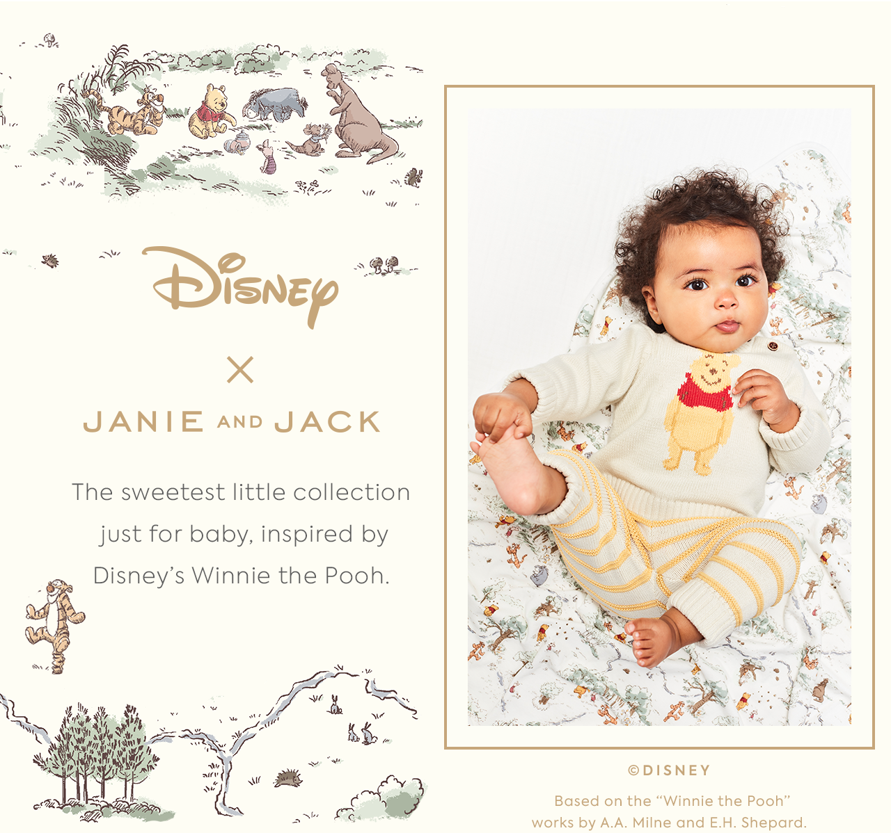 Disney Winnie the Pooh X Janie and Jack collection.